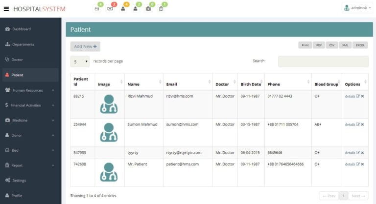 Simple Hospital Management System - buy on Templates.Expert