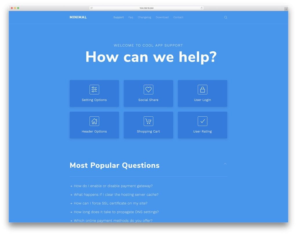 Minimal Helpdesk | Customer Support HTML Template - buy on Templates.Expert